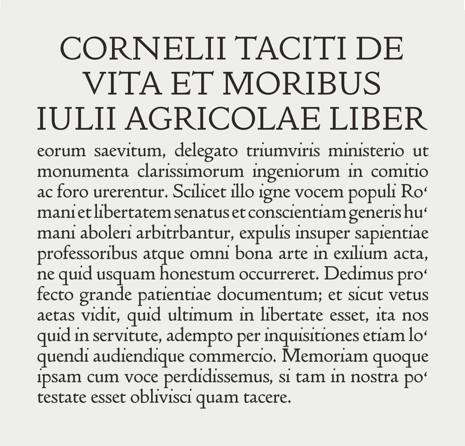 The Doves Type® – Typespec